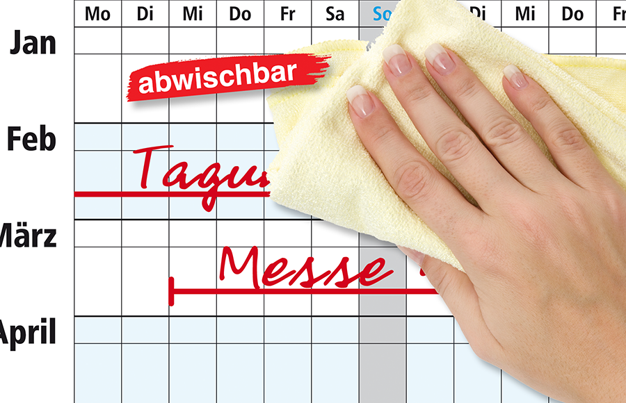 Planungskalender 2025 - auch abwischbar! | Kalenderversand.de